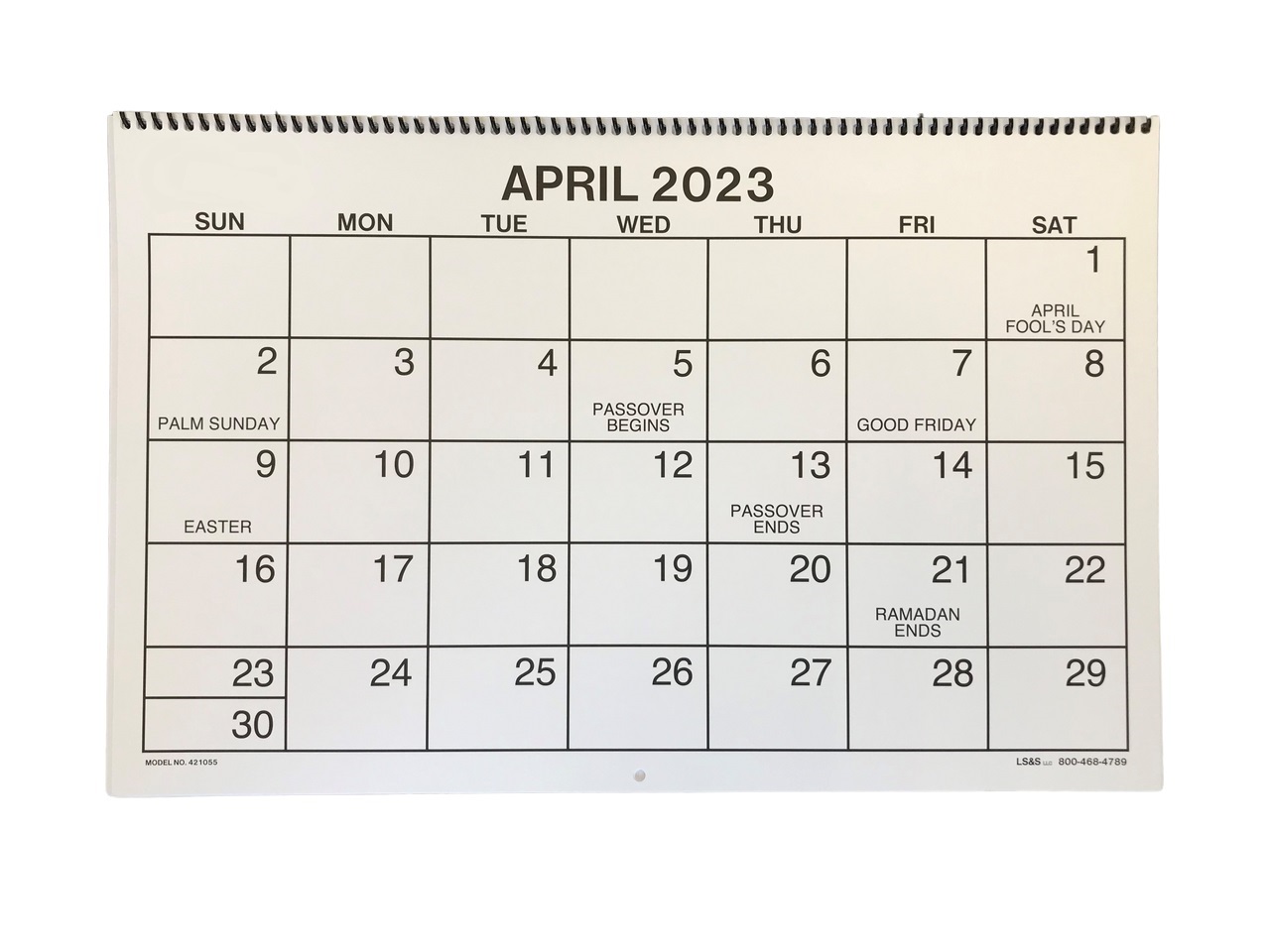 Large Print Wall Calendar The Carroll Center For The Blind